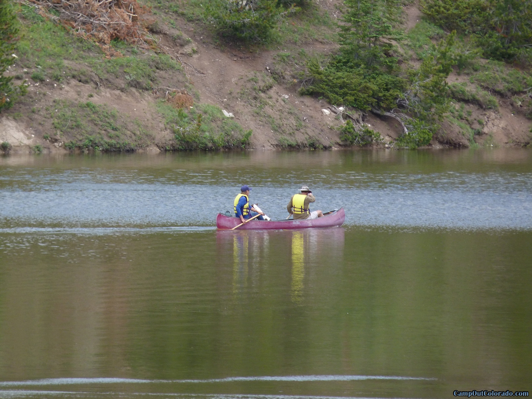 camp-out-colorado-chambers-lake-campground-canoe - Camp Out Colorado